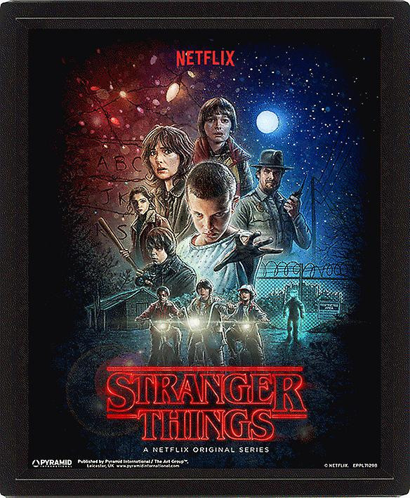 Cadre Stranger Things Affiche 3D - 4811