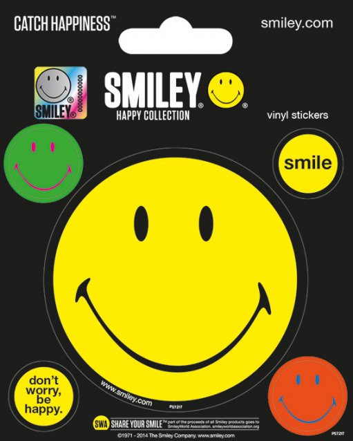 Pack de 5 Stickers Happy Collection Smiley - 1508
